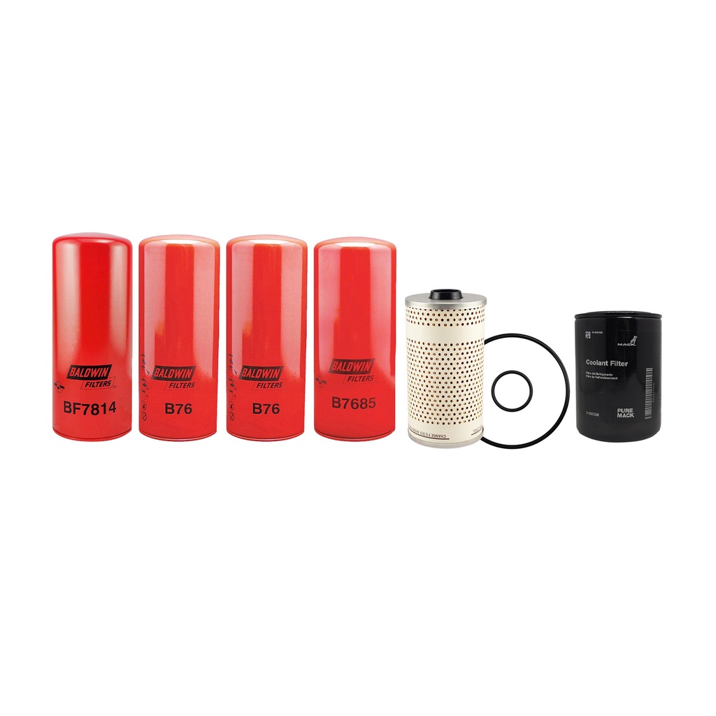 VOLVO OIL CHANGE KIT, B76, BF7814, B7685, PF7744, 21937298, FREE GREASE ...